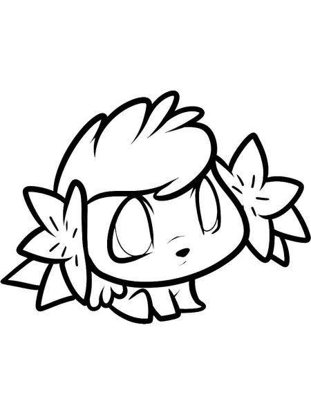 Shaymin Pokemon coloring pages