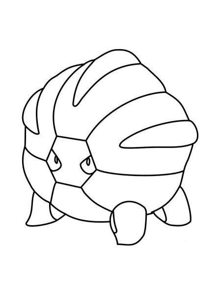 Shelgon Pokemon coloring pages