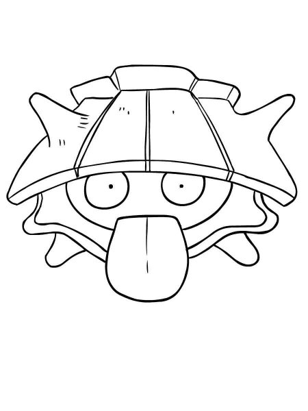 Shellder Pokemon coloring pages