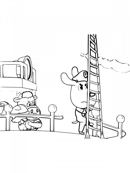 Sheriff Labrador coloring pages