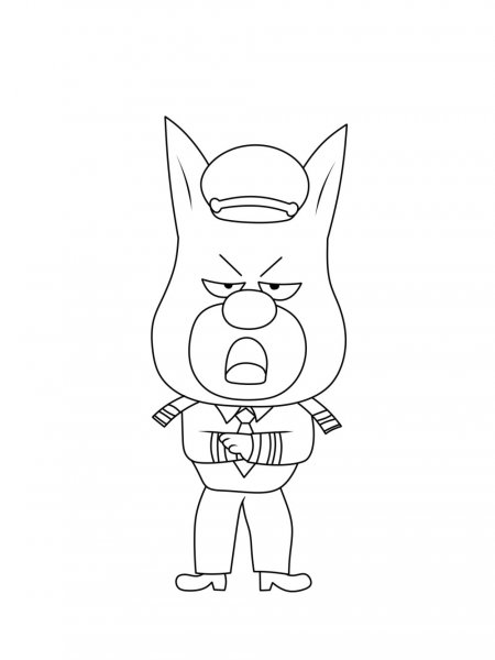 Sheriff Labrador coloring pages