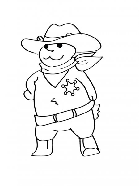 Sheriff coloring pages
