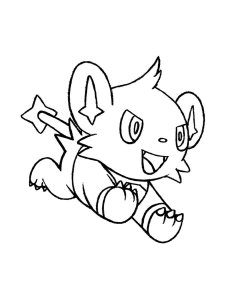 Shinx Pokemon coloring pages