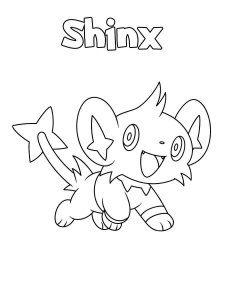Shinx Pokemon coloring pages