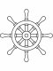 Ship's wheel coloring pages