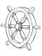 Ship's wheel coloring pages