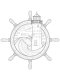 Ship's wheel coloring pages