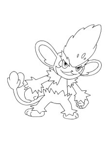 Simisage Pokemon coloring pages