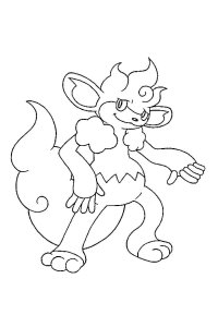 Simisear Pokemon coloring pages