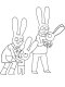 Simon Rabbit coloring pages