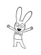Simon Rabbit coloring pages
