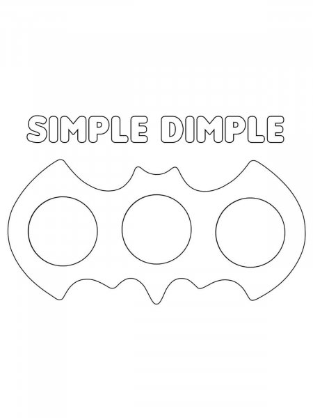 Simple Dimple coloring pages