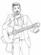 Singer coloring pages