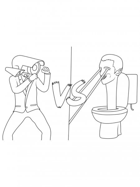 Skibidi Toilet coloring pages