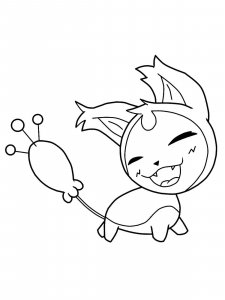 Skitty Pokemon coloring pages