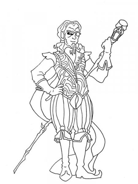 Skyrim coloring pages