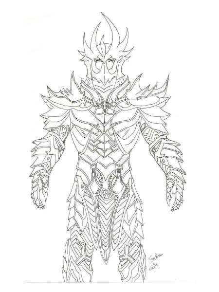 Skyrim coloring pages
