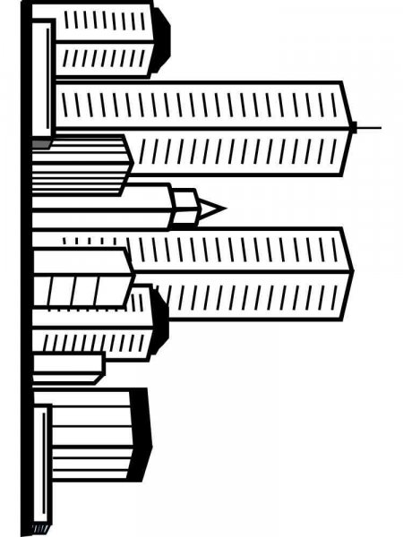 Skyscraper coloring pages