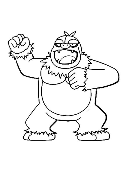 Slaking Pokemon coloring pages