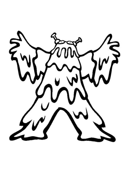 Slime coloring pages