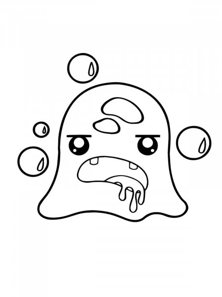 Slime coloring pages