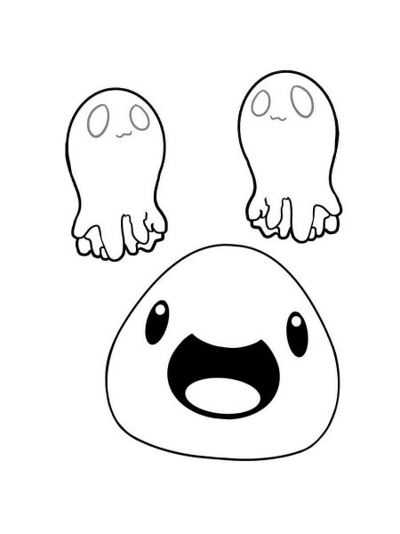 Slime coloring pages
