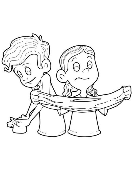 Slime coloring pages