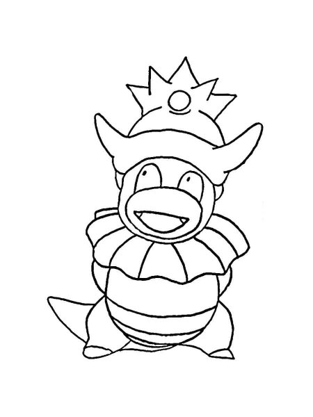 Slowking Pokemon coloring pages