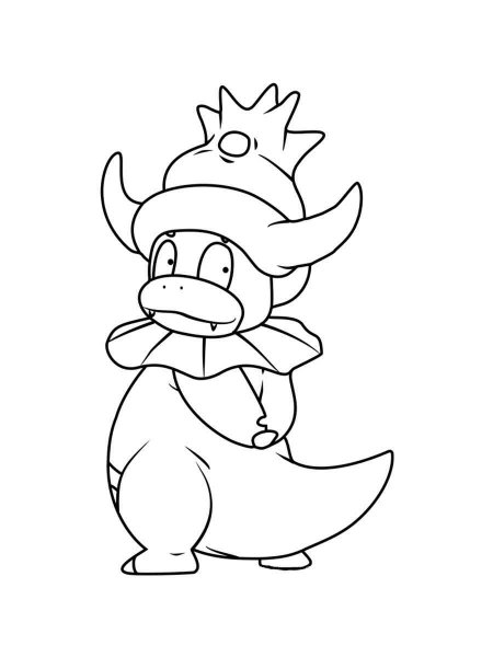 Slowking Pokemon coloring pages