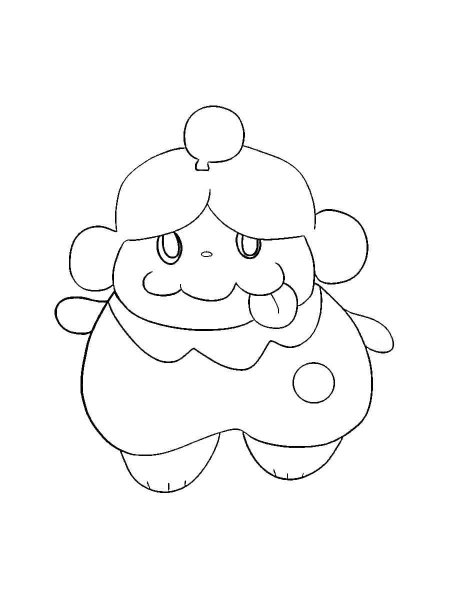 Slurpuff Pokemon coloring pages