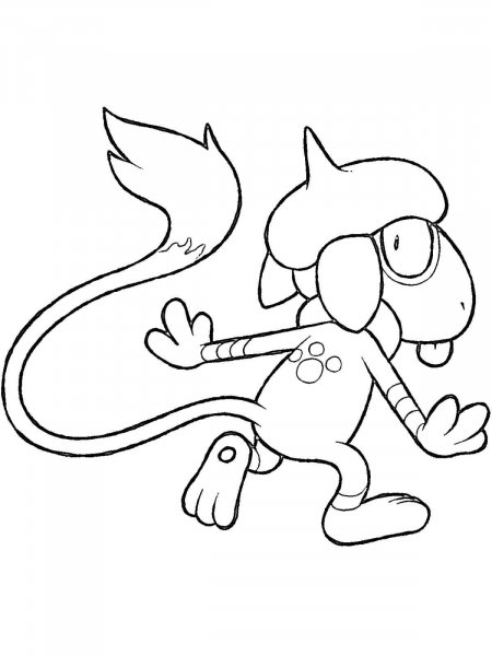 Smeargle Pokemon coloring pages