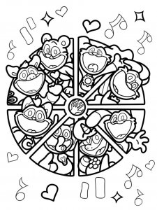 Smiling Critters coloring pages