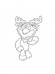 Smiling Critters coloring pages