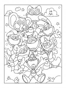 Smiling Critters coloring pages