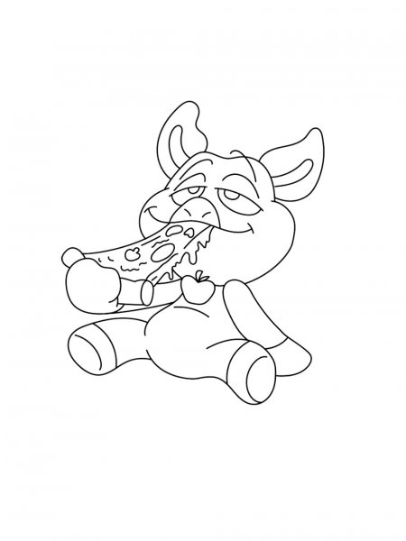 Smiling Critters coloring pages