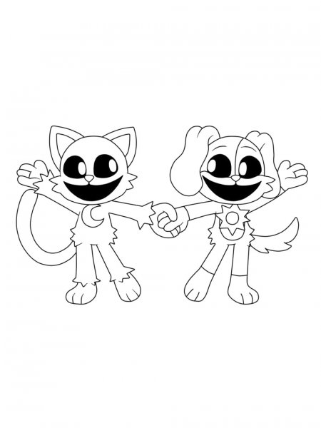 Smiling Critters coloring pages