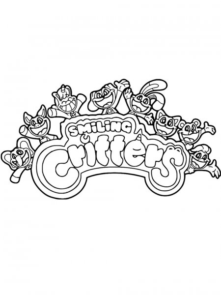 Smiling Critters coloring pages