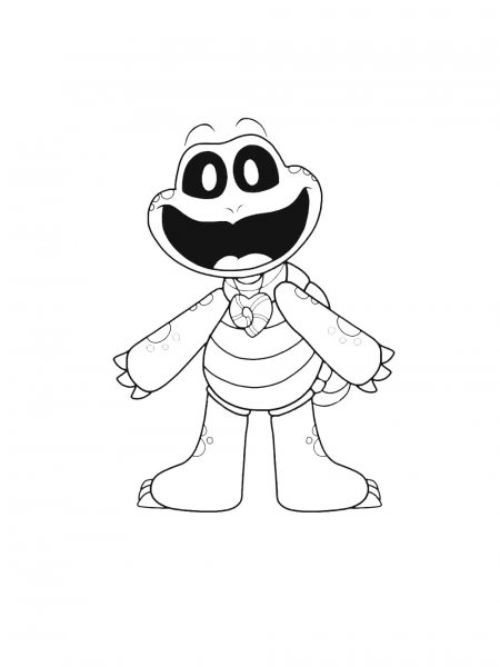 Smiling Critters coloring pages