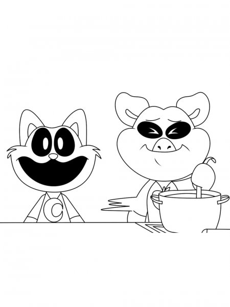 Smiling Critters coloring pages