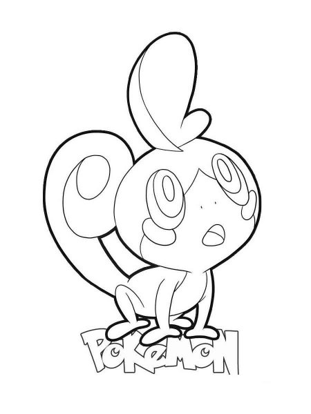 Pokemon Sobble coloring pages - Free Printable