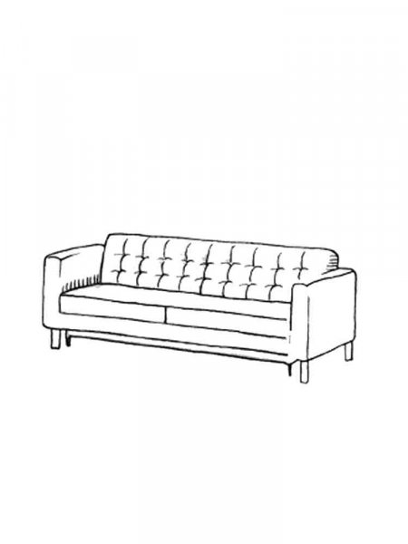 Sofa coloring pages
