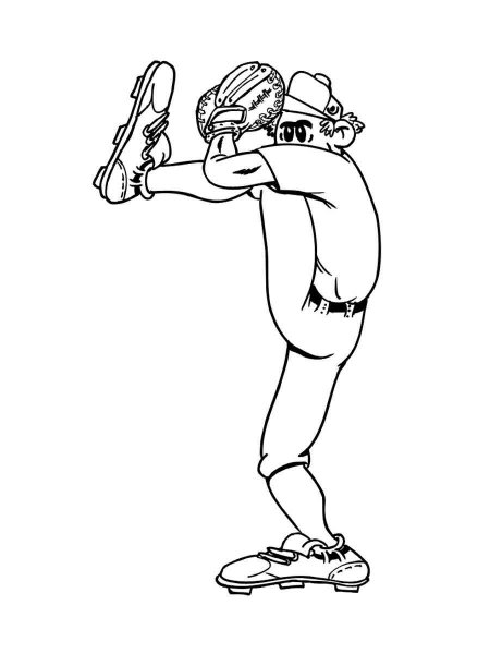 Softball coloring pages