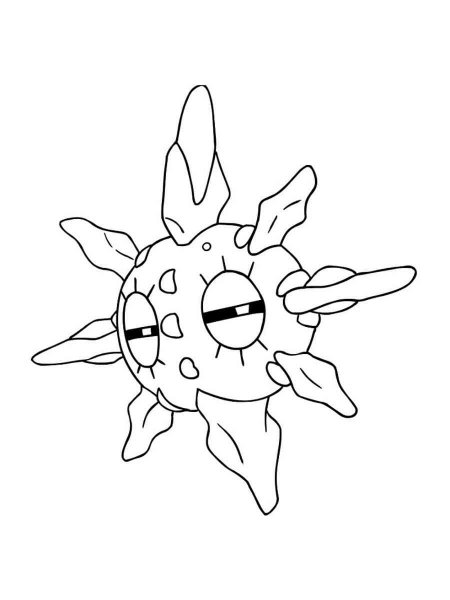 Solrock Pokemon coloring pages