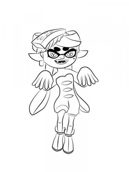 Splatoon coloring pages