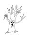 Spooky Tree coloring pages