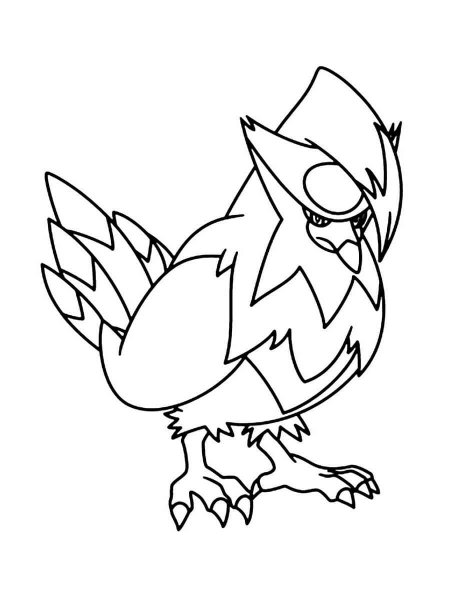 Staraptor Pokemon coloring pages
