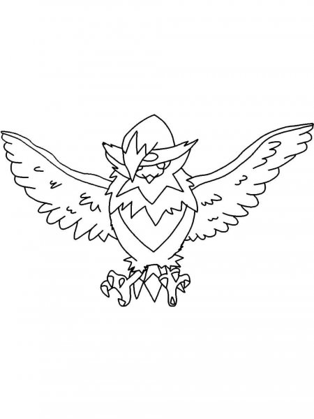 Staraptor Pokemon coloring pages