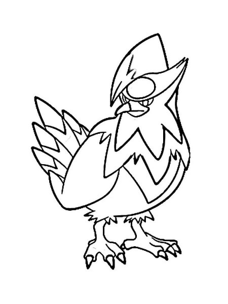 Staraptor Pokemon coloring pages