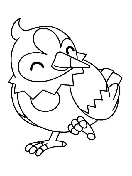 Starly Pokemon coloring pages