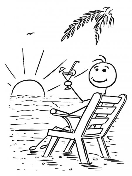 Stickman coloring pages